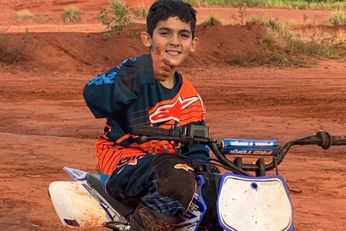Piloto de 14 anos disputa Brasileiro de Motocross por MS | Ge