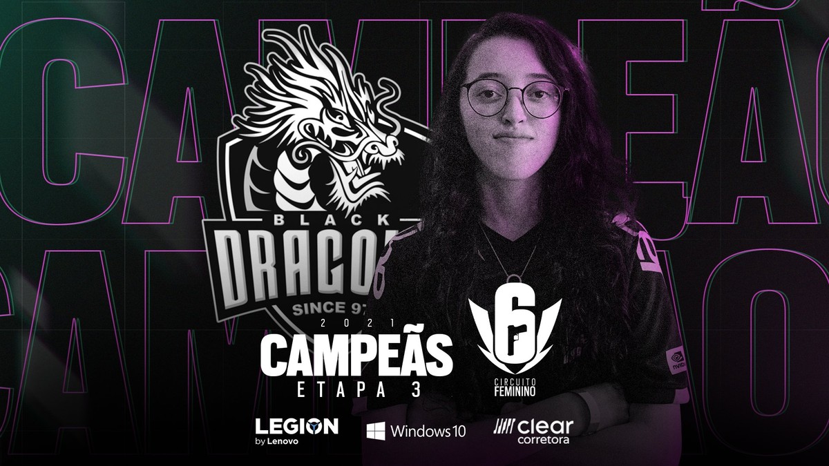 R6 Circuito Feminino: Black Dragons é campeã da 3ª etapa | rainbow 6 | ge