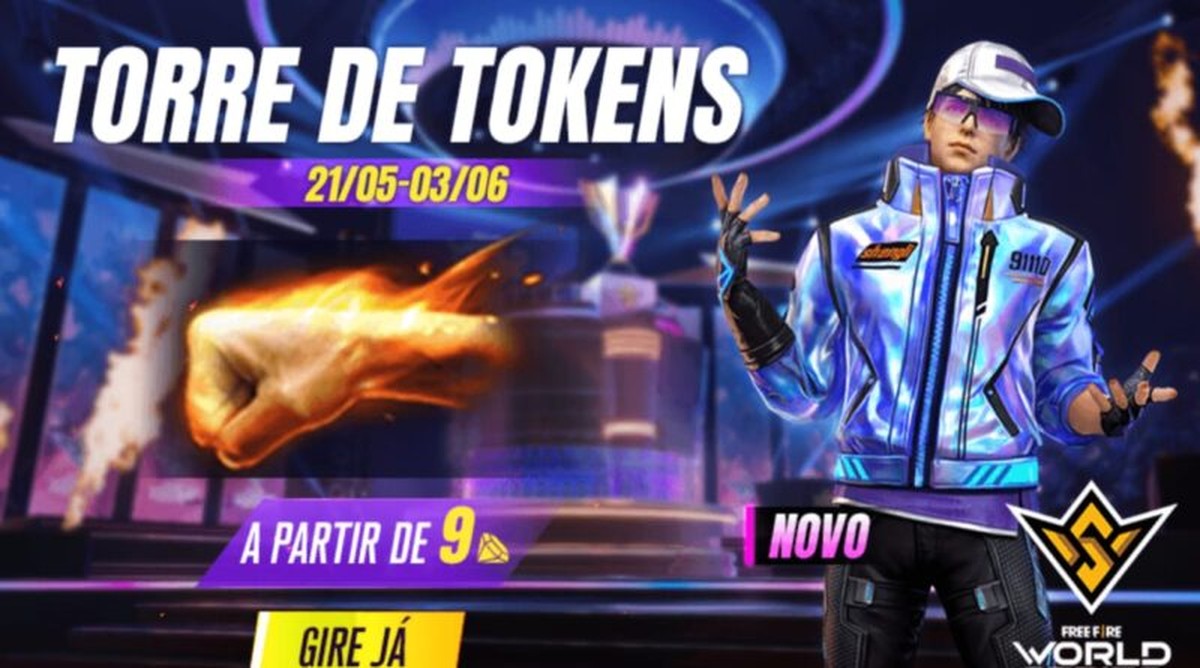 Mundial de Free Fire: Torre de Tokens inclui pacote temático | free ...