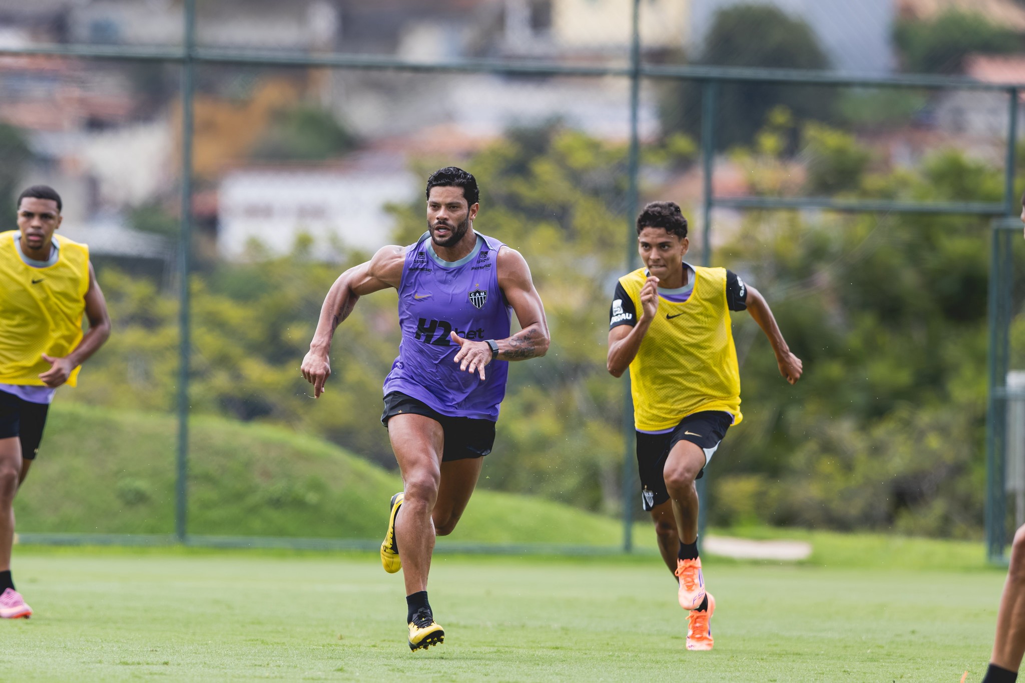 Com Hulk em campo, Sampaoli comanda treino do Atlético-MG | Ge