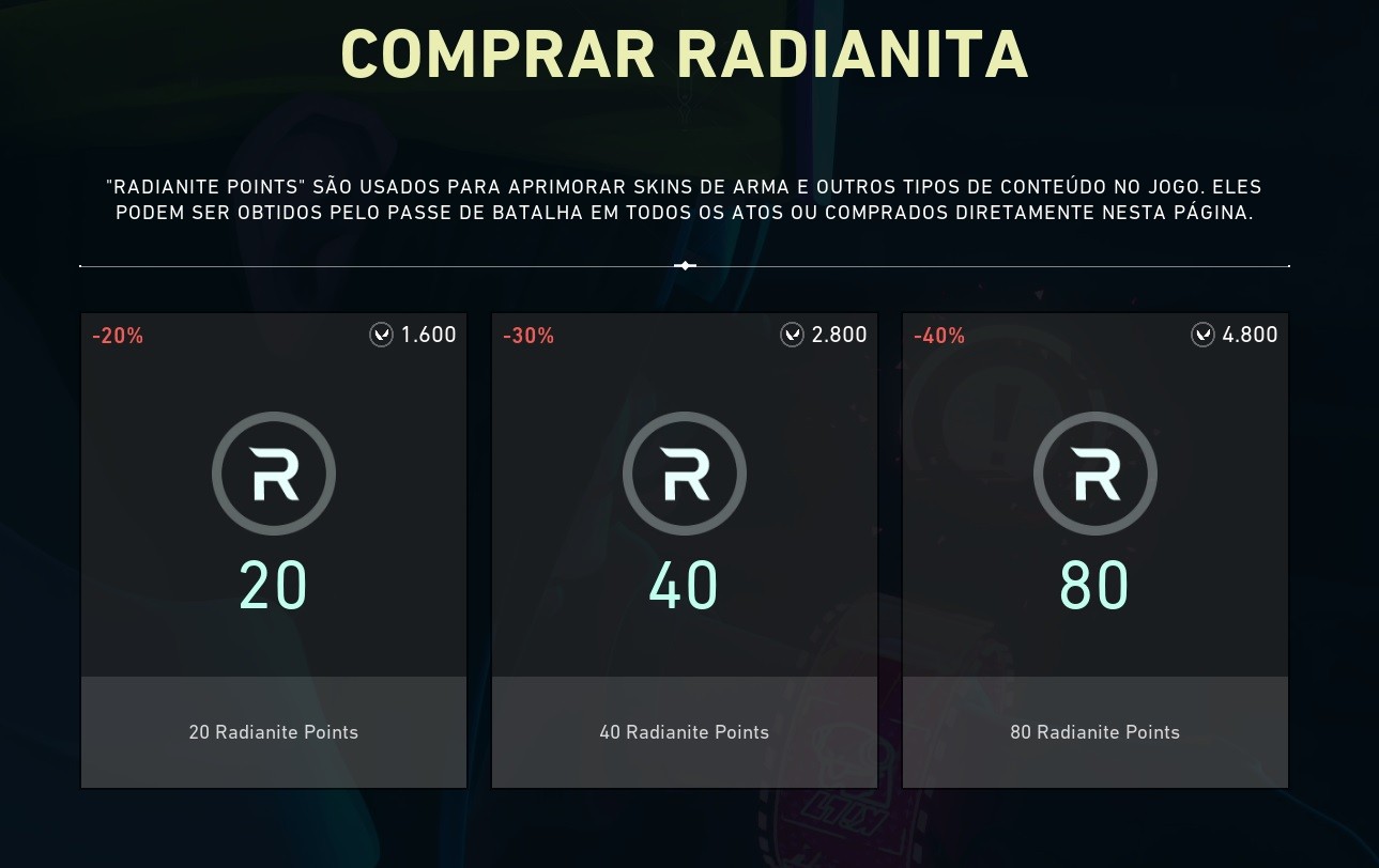 Valorant: como conseguir e usar Radianite Points