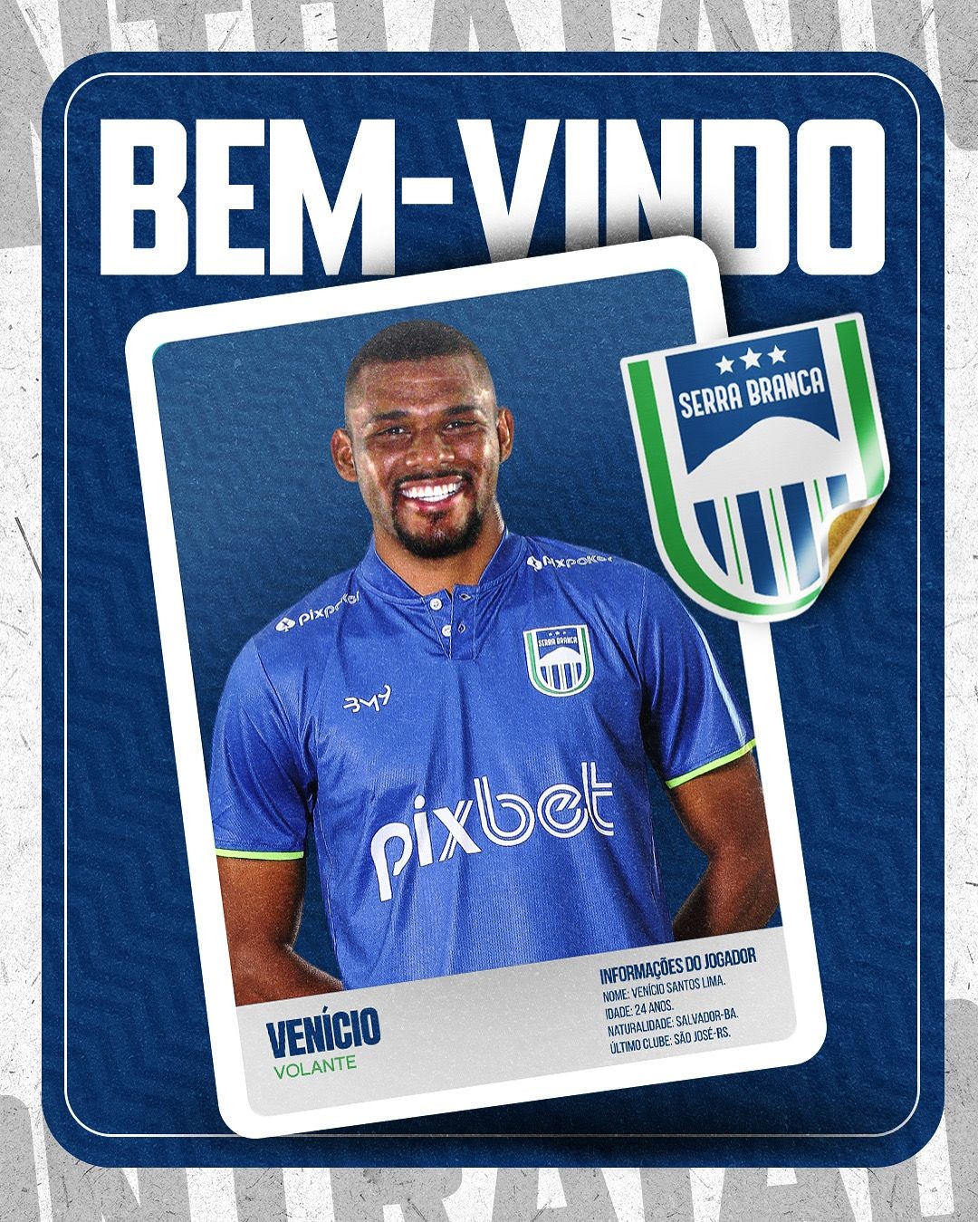 Serra Branca chega a 11ª contratação para 2026 com o anúncio de volante ...