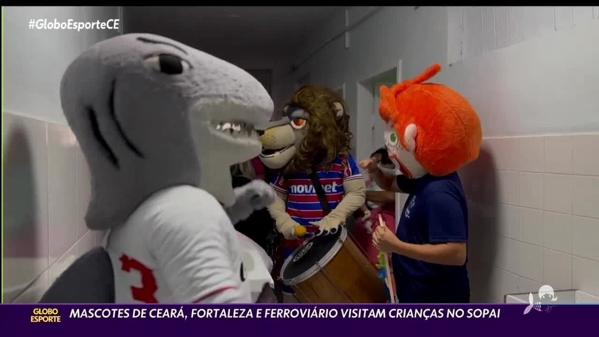 Dia das crianças: mascotes de Ceará, Ferroviário e Fortaleza visitam ...