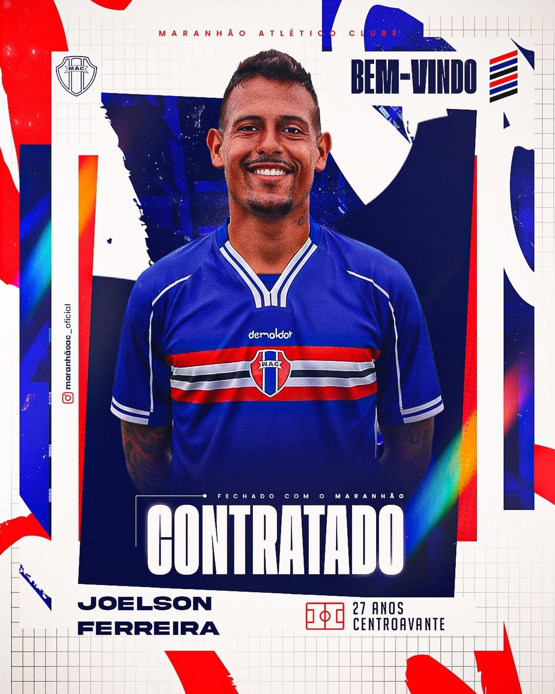 Joelson Ferreira é o quarto atacante anunciado pelo Maranhão para 2026 | Ge
