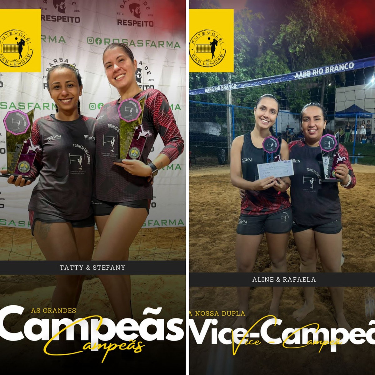 Tatty e Stefany são campeãs do 1º Torneio de Futevôlei Feminino do Acre ...