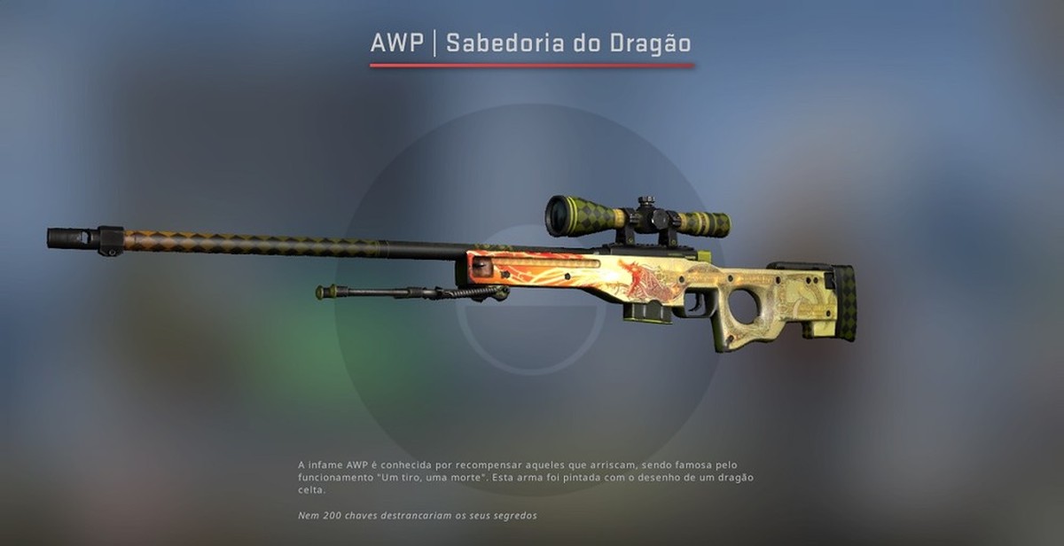 CS:GO: Skin Dragon Lore Souvenir do PGL Major Krakow 2017 é vendida por ...