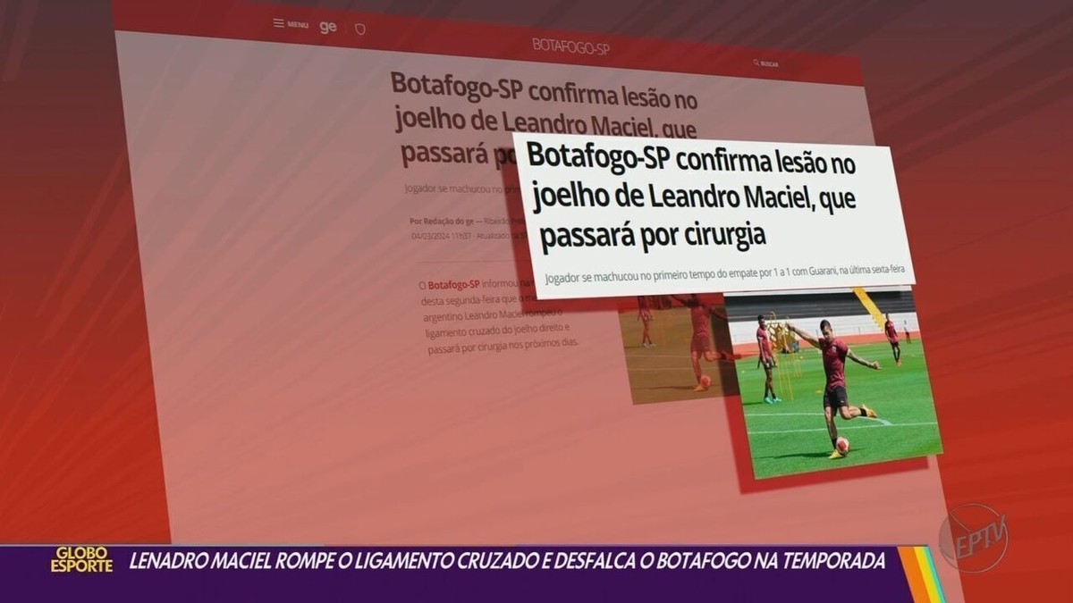 Barbosa lamenta lesão de Maciel e vê elenco do Botafogo-SP capaz de suprir desfalque | botafogo ...