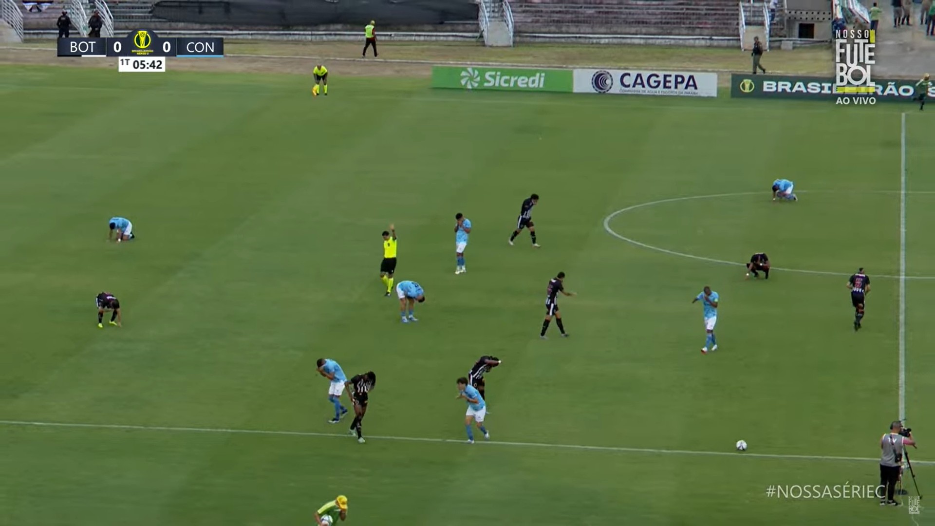 Jogo da Série C é interrompido após gás lacrimogêneo atingir jogadores ...