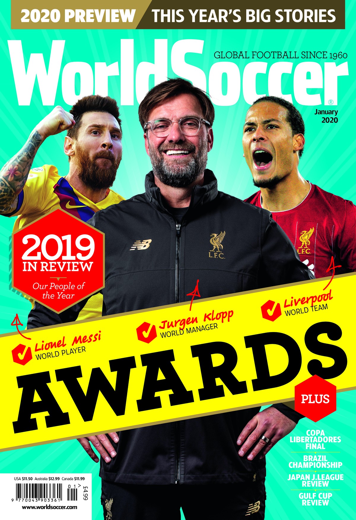 Messi é eleito melhor do mundo em 2019 pela revista World Soccer e se ...