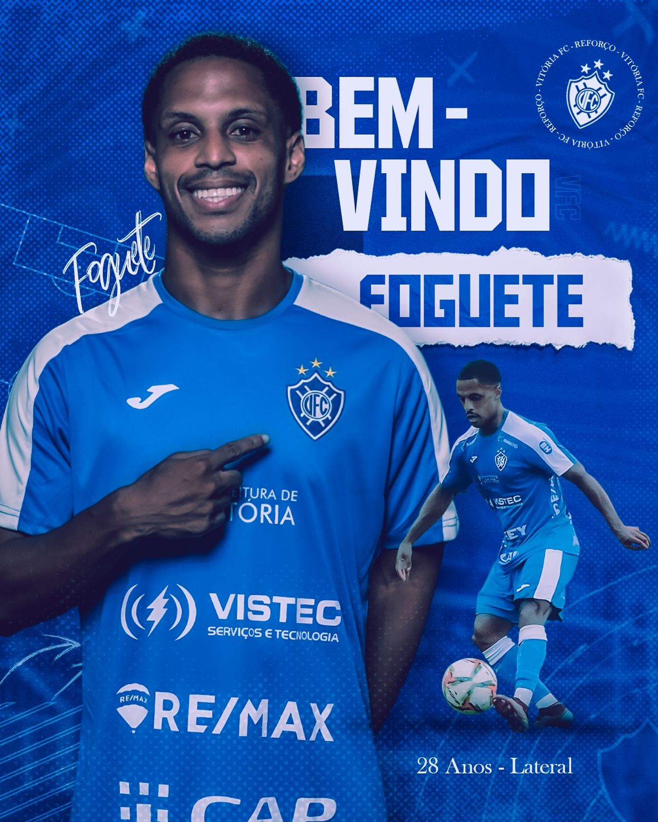 Vitória-ES confirma volta de Wellington Foguete, que estava no Manauara ...