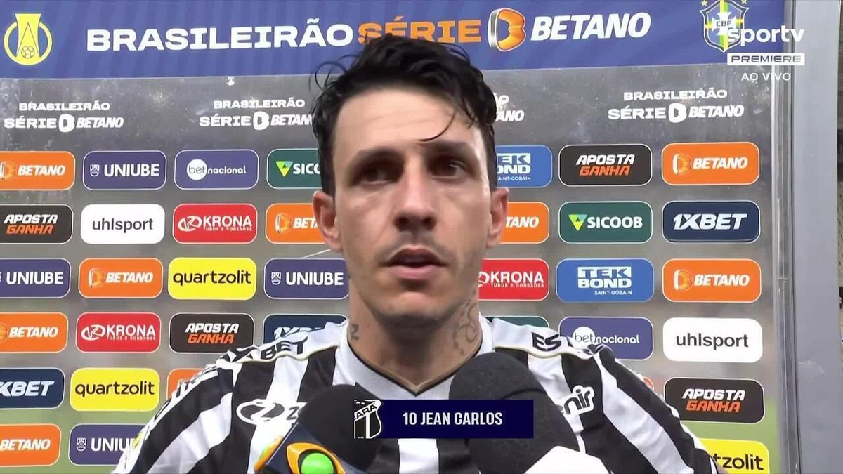 Jean Carlos comenta se fica no Ceará para 2024: "Estou feliz" | ceará | ge