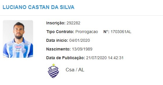 CSA confirma prorrogação de contrato com zagueiro Luciano Castán e ...