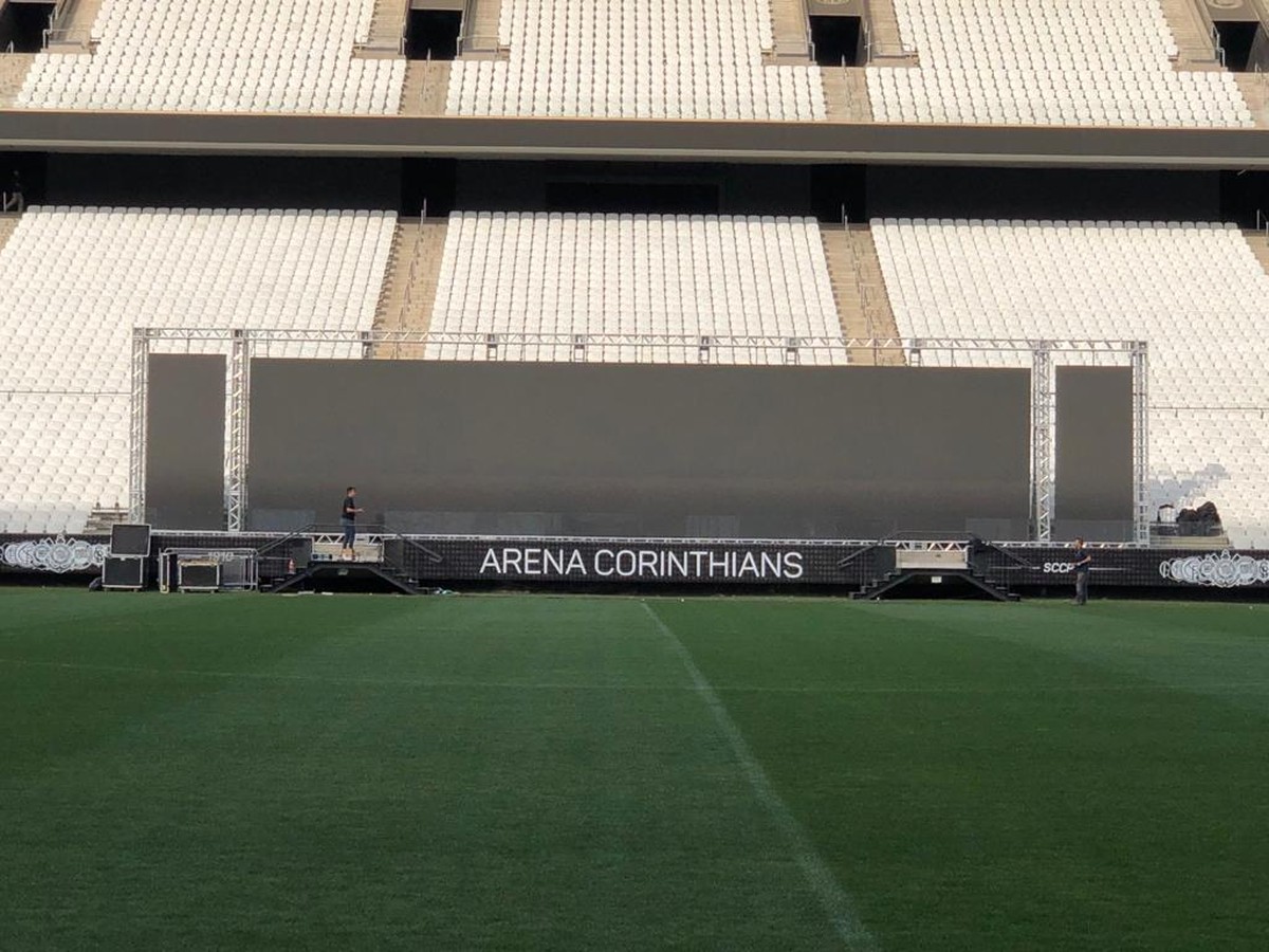 Corinthians instala novo telão na Arena e quer contar com milhares de ...