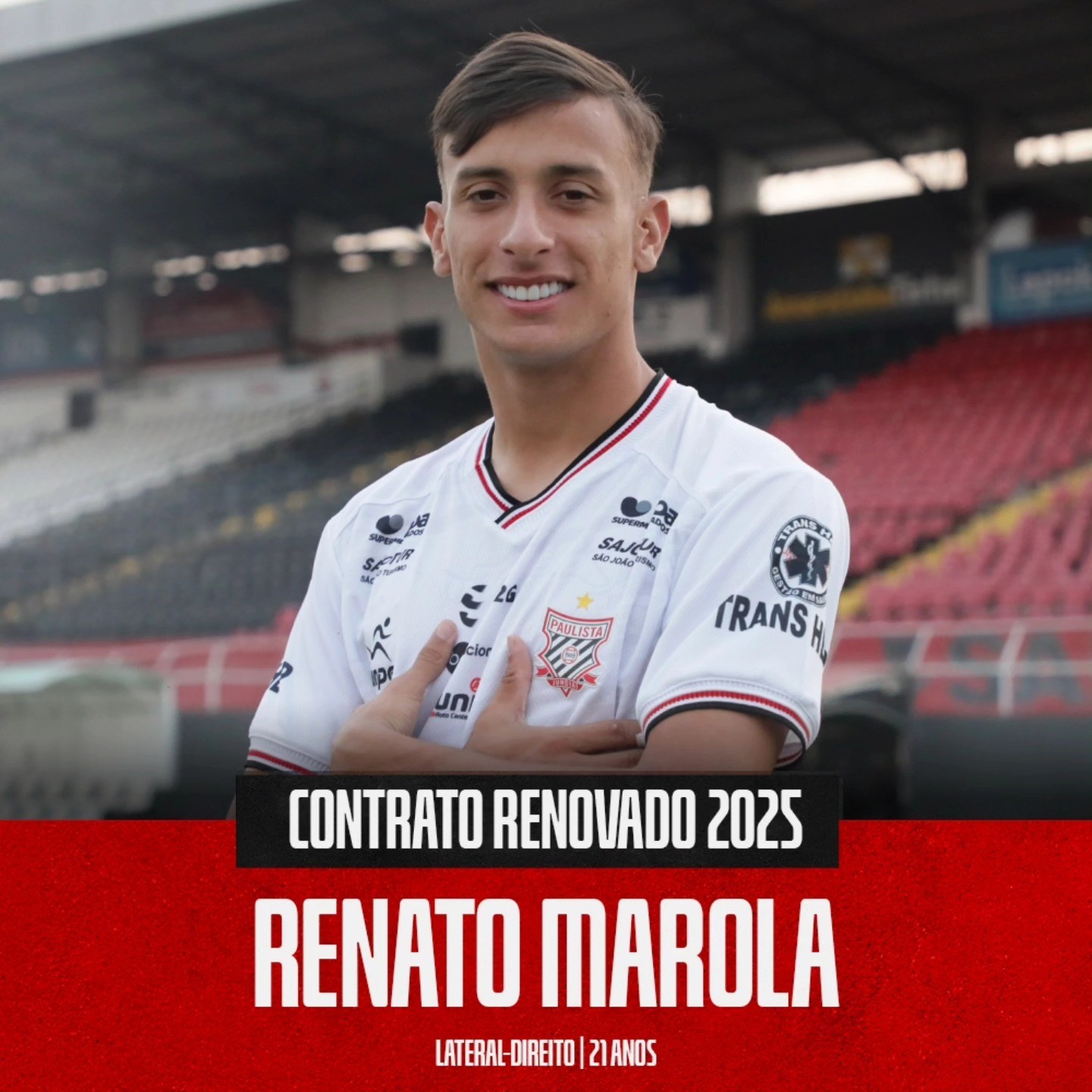 Paulista renova com o lateral-direito Renato Marola para 2025 | Ge