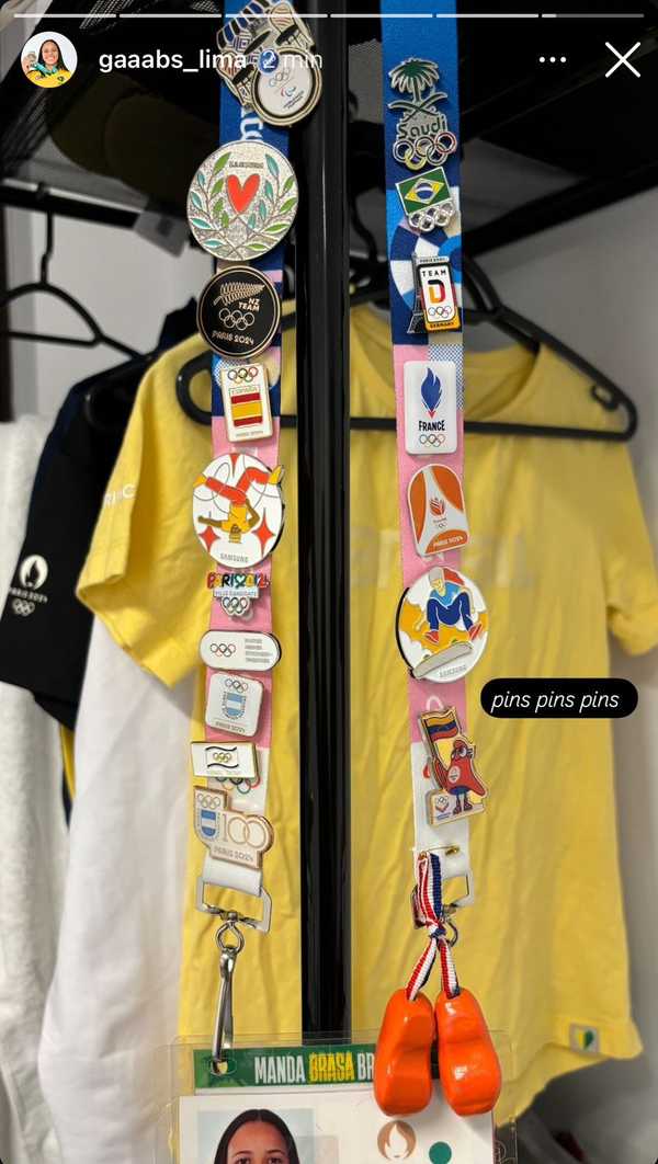 Simone Biles cria "pin" próprio e movimenta troca de emblemas ...