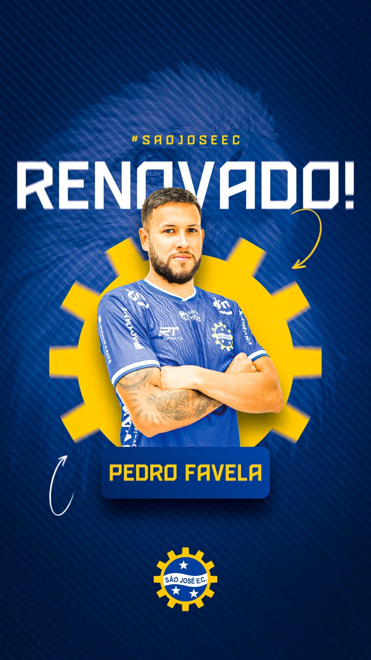 São José anuncia renovação com o meio-campista Pedro Favela para Copa ...