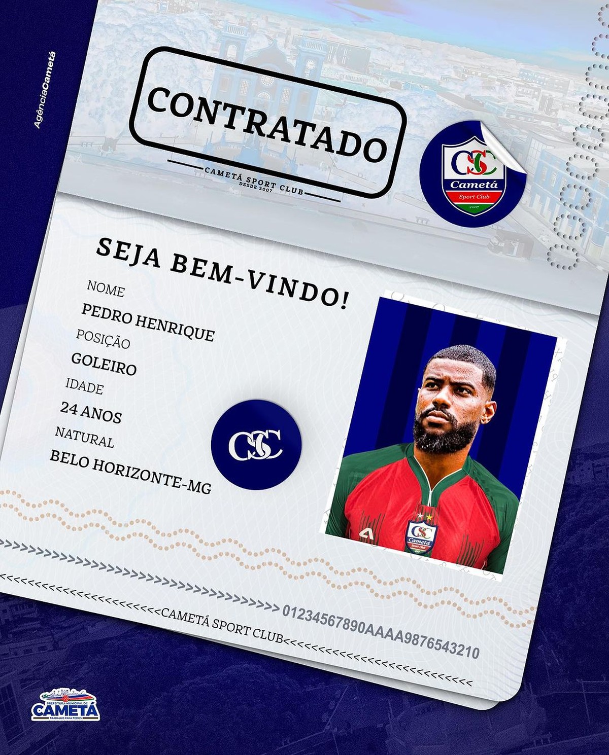 Cametá anuncia primeiros contratados para a temporada 2024 | cametá | ge