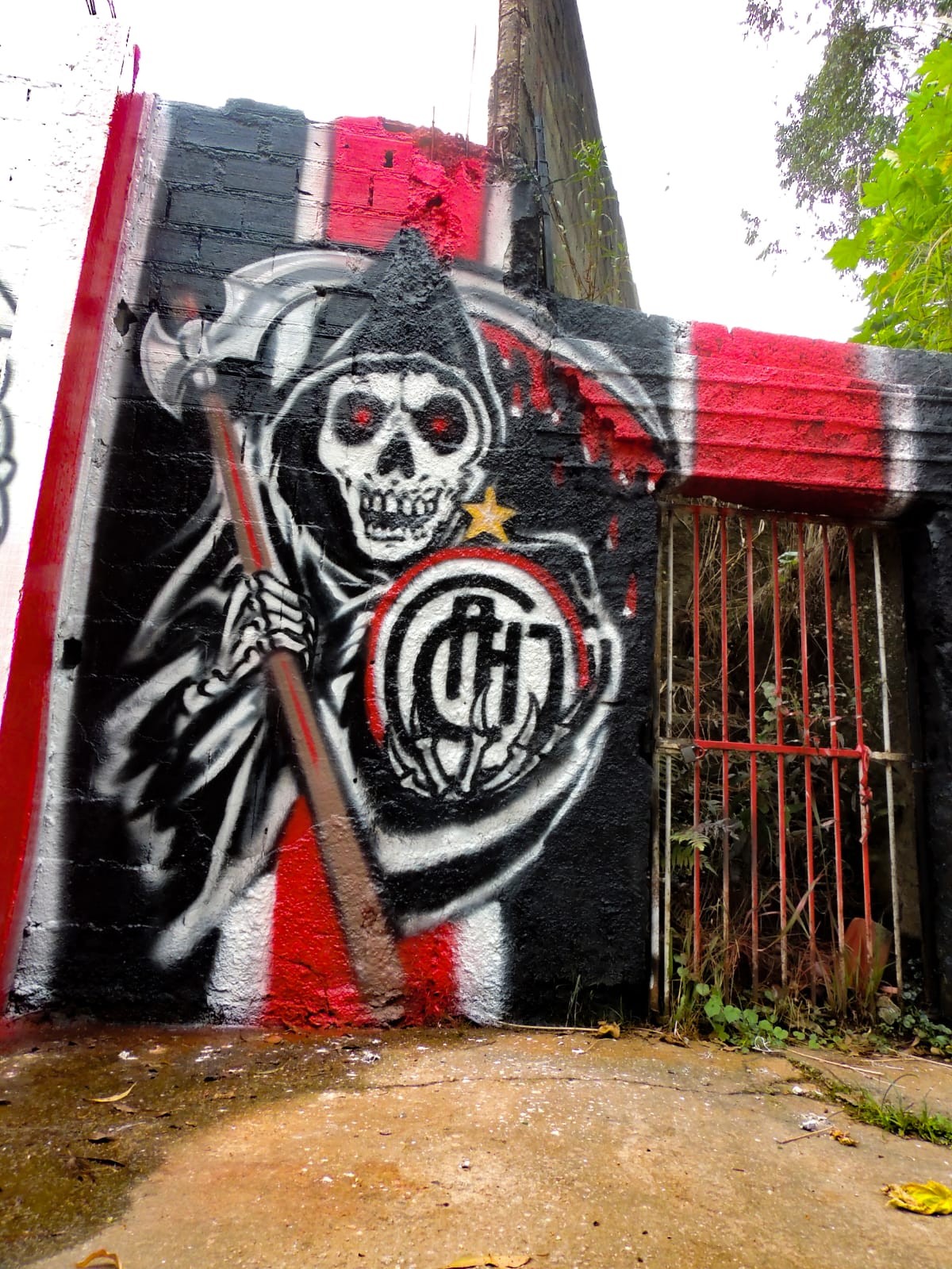 Entenda por que escudo de rival do Tigre foi pintado em muro vizinho ao Morumbi, estádio do São ...