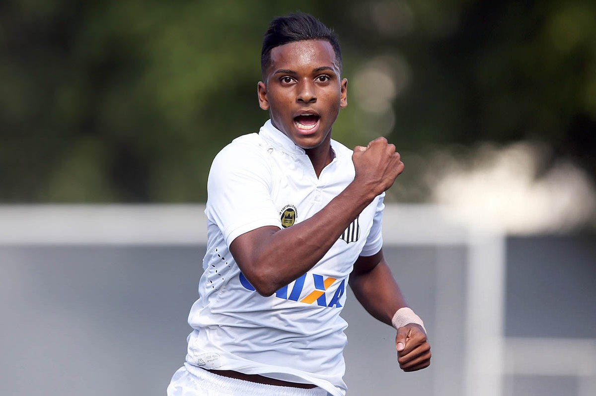 Rodrygo impressiona com seis gols pelo sub-17 do Santos; veja lances ...
