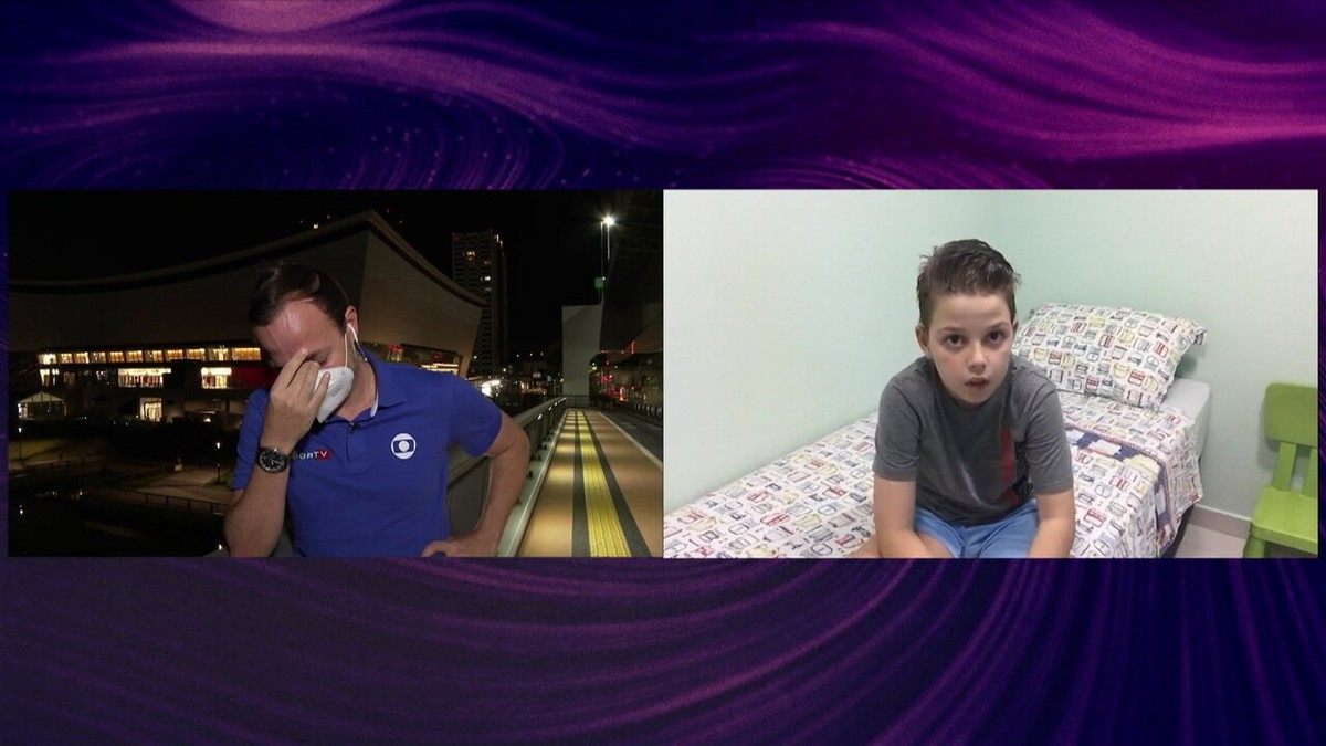 Tiago Medeiros recebe parabéns do filho e se emociona: "Tudo que eu ...