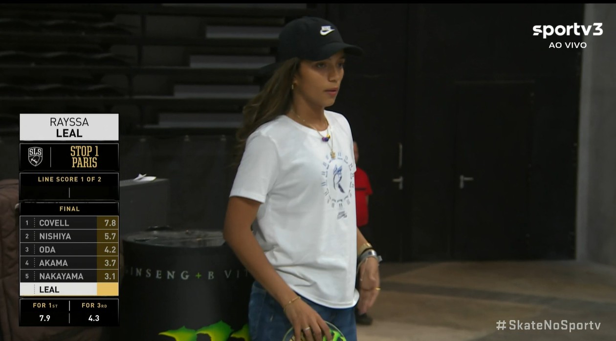Rayssa Leal é vice-campeã na etapa de Paris da Street League