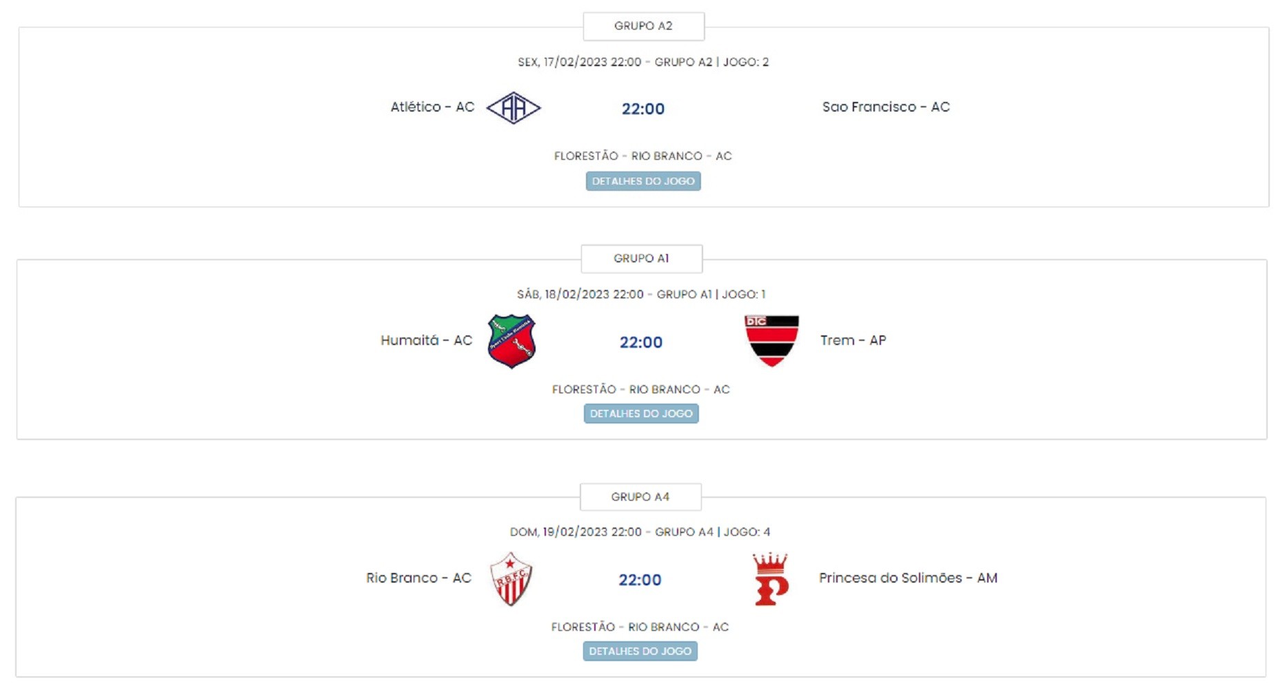 Confronto Atlético-AC x São Francisco abre Copa Verde; CBF divulga ...