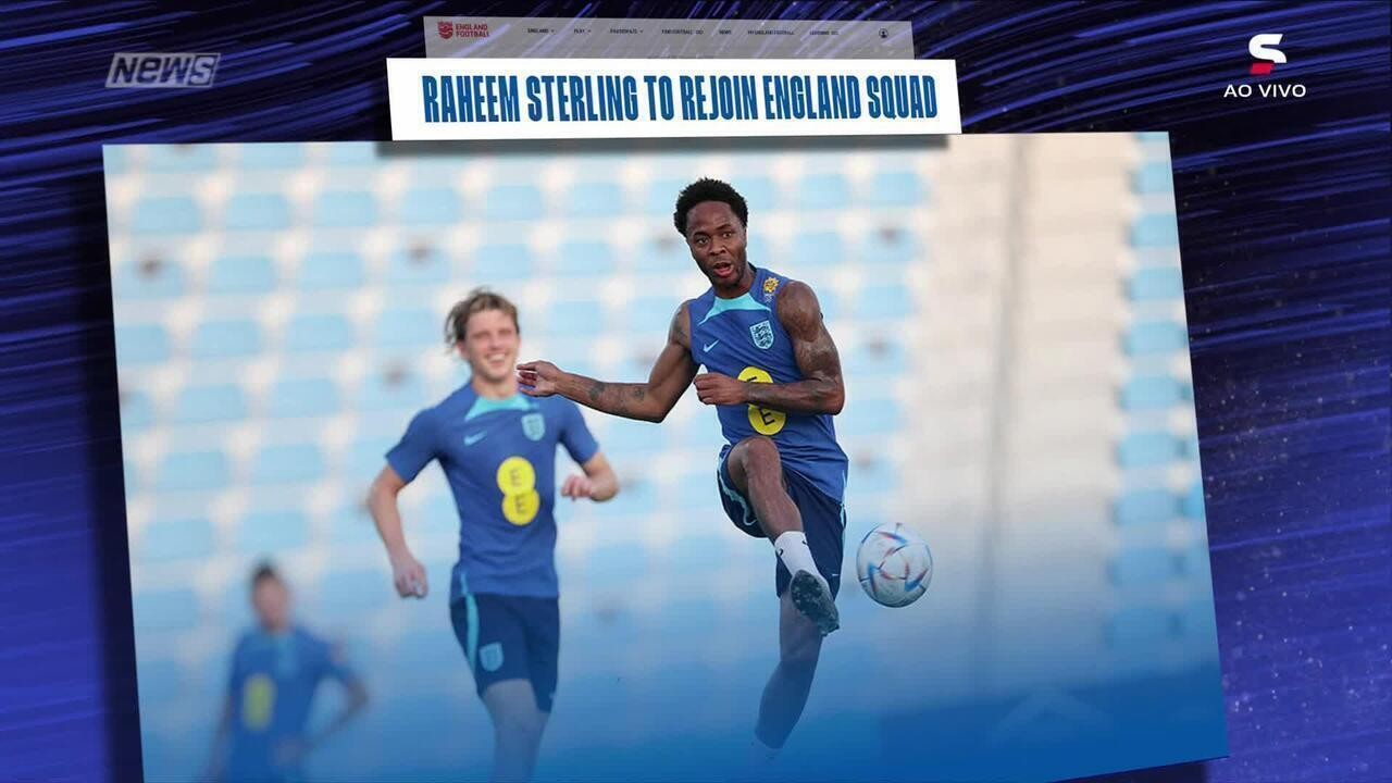 Inglaterra anuncia retorno de Sterling para quartas de final contra a ...