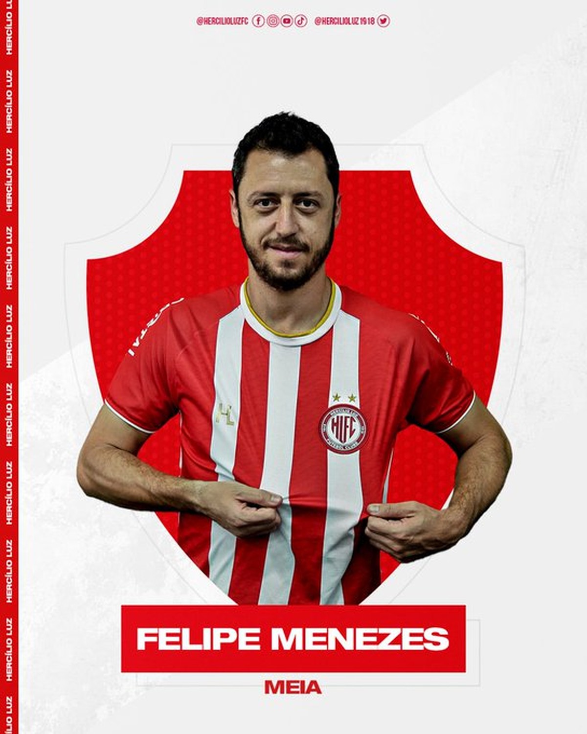 Felipe Menezes é o novo jogador do Hercílio Luz para 2023 | hercílio luz | ge
