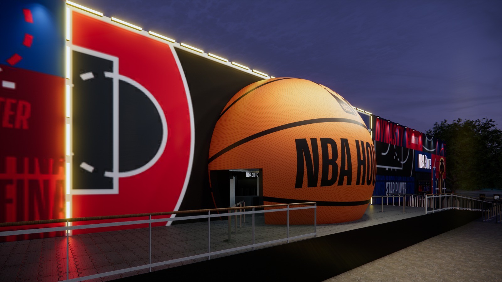 NBA House abre no dia 5 com fachada 3D e presença de Joakim Noah | Ge