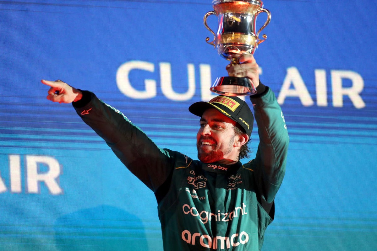 F1 2023: Alonso comemora pódio 