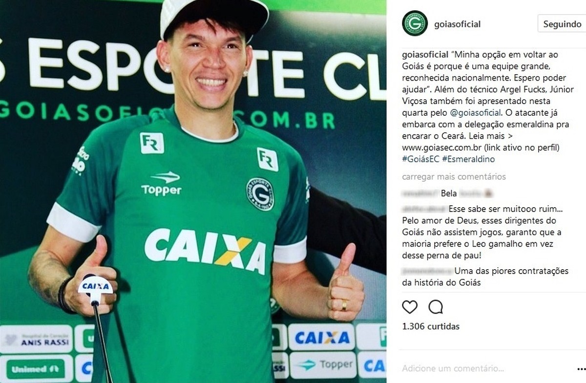 Torcida do Goiás protesta nas redes sociais após chegada de atacante ...