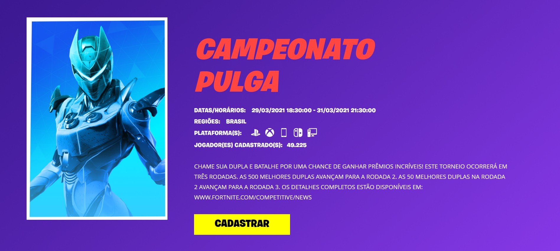 Campeonato Pulga Fortnite: como se inscrever, jogar e como funciona | Ge