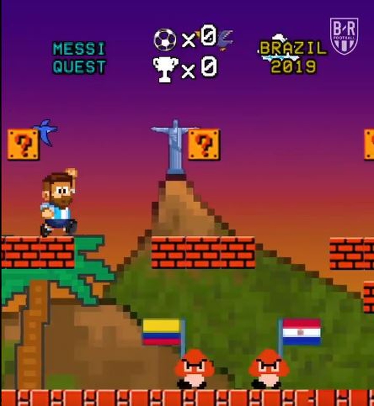 Messi vira Super Mario em “game” que tira sarro das derrotas do craque ...