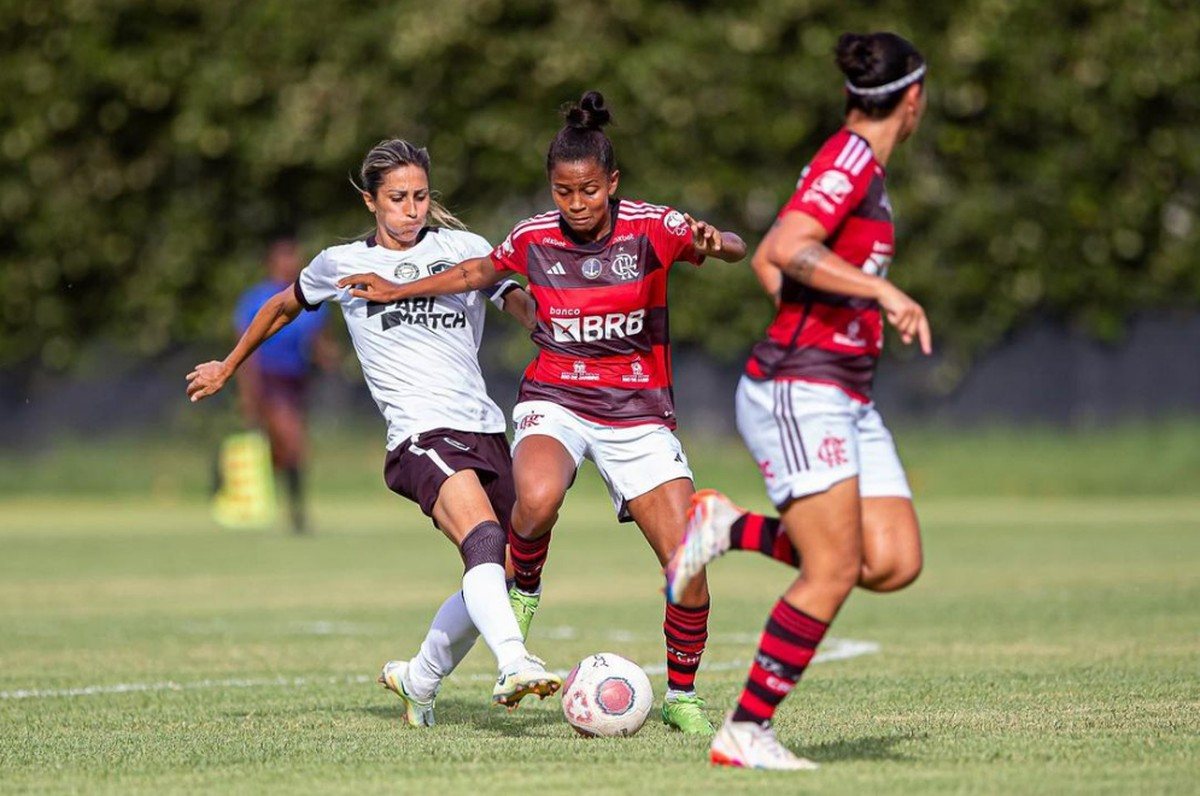 Botafogo e Flamengo ficam no empate pela Copa Rio feminina no Caio Martins | futebol feminino | ge