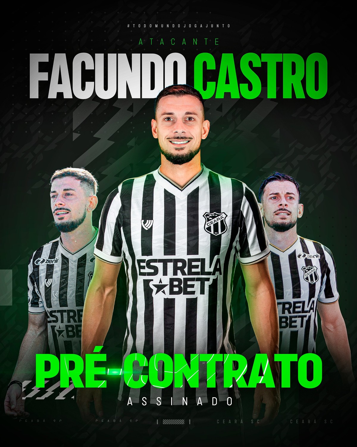 Ceará anuncia a contratação do atacante Facundo Castro | ceará | ge