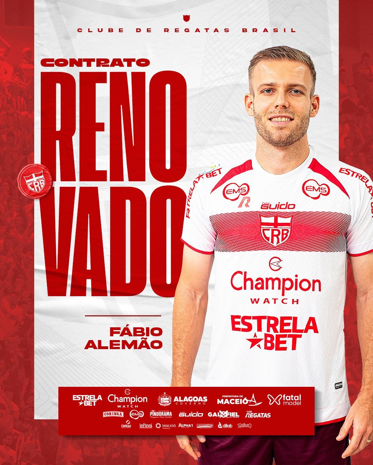 CRB oficializa renovação com os zagueiros Fábio Alemão e Saimon