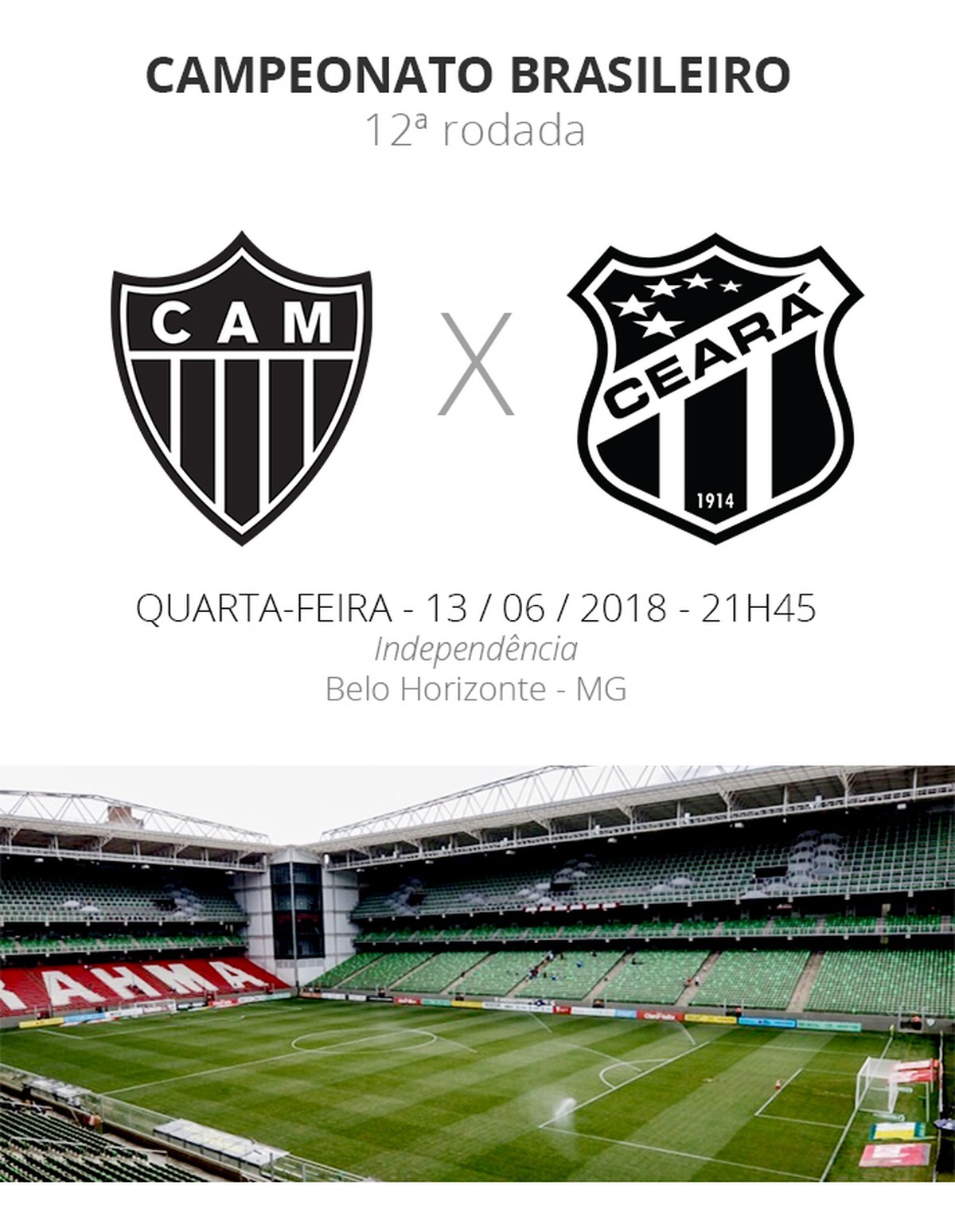 Rodada #12: tudo o que você precisa saber sobre Atlético-MG x Ceará