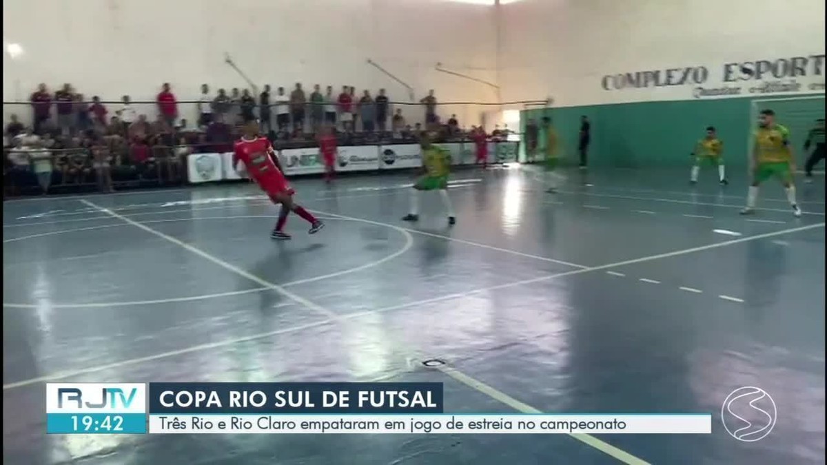 Três Rios e Rio Claro protagonizam primeiro empate da 30ª Copa Rio Sul ...