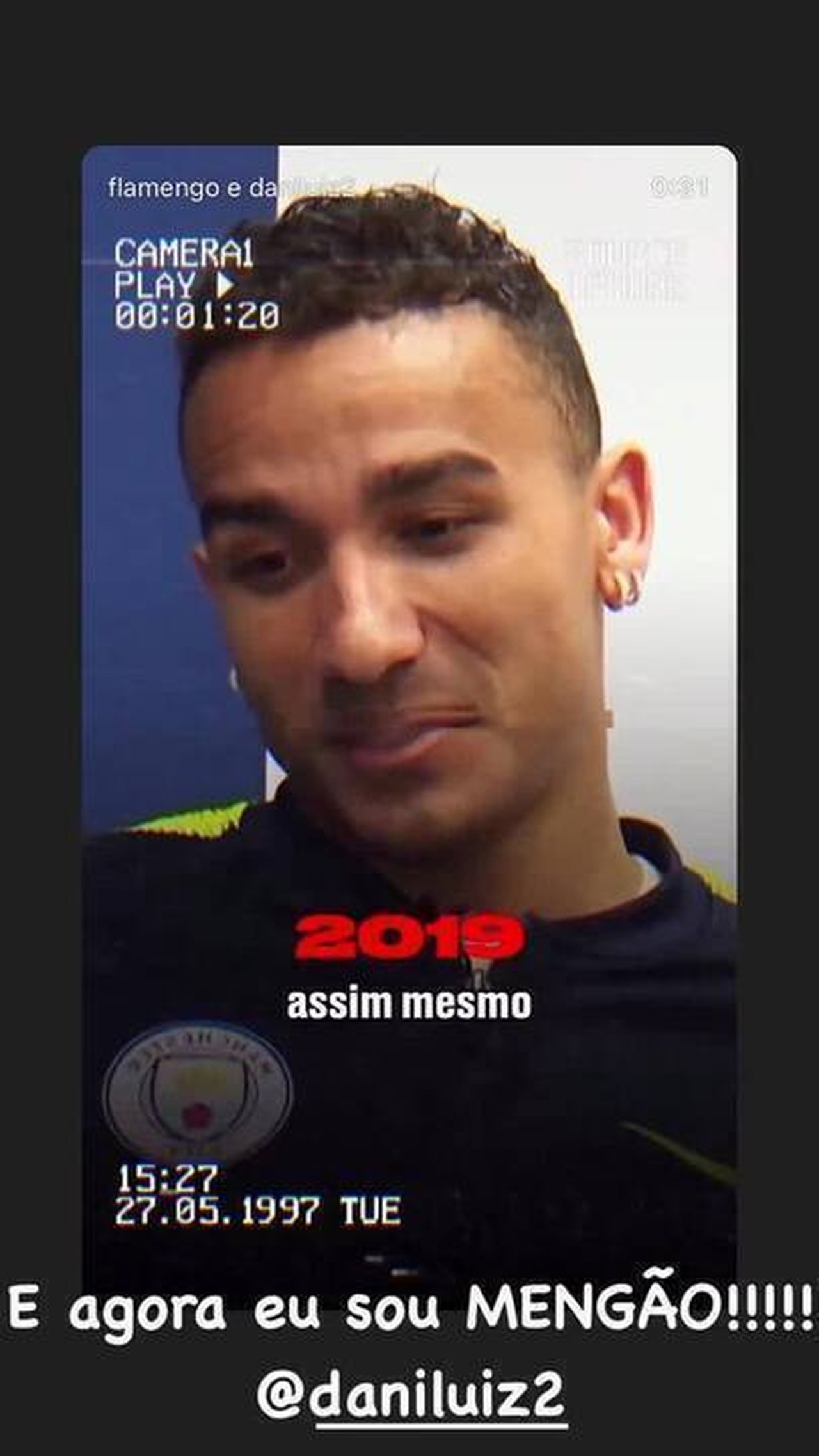 Vini Jr se empolga com Danilo no Flamengo: "Agora sou Mengão"