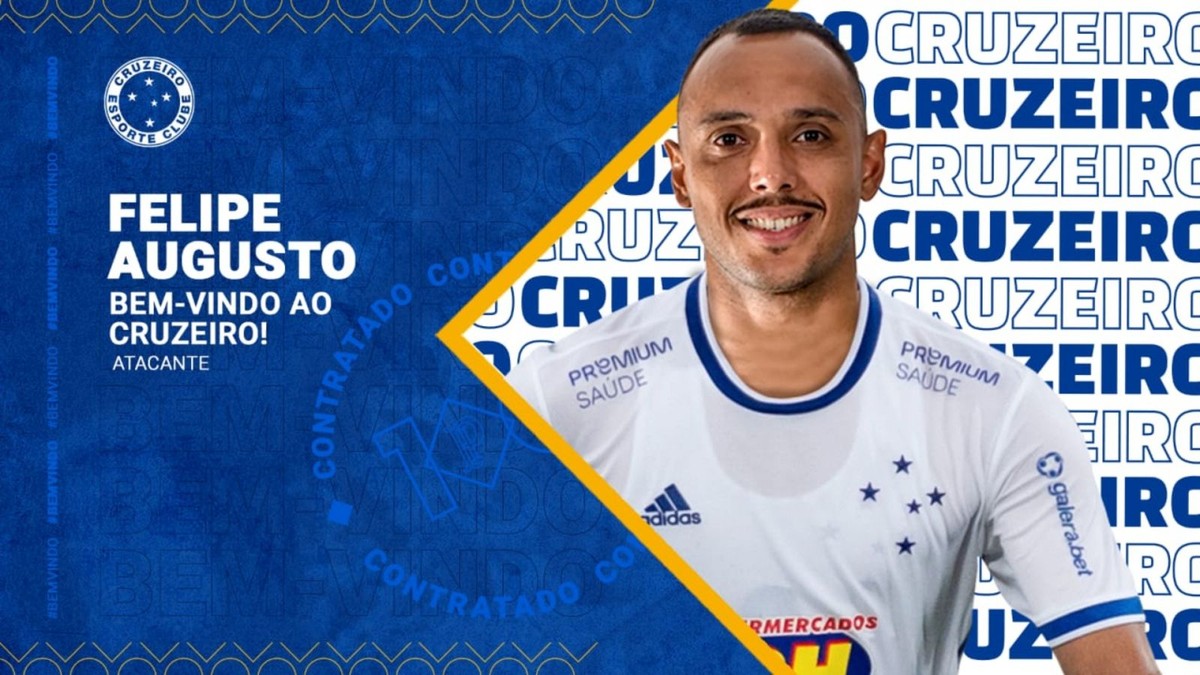 Cruzeiro anuncia contratação do atacante Felipe Augusto, ex-América-MG ...