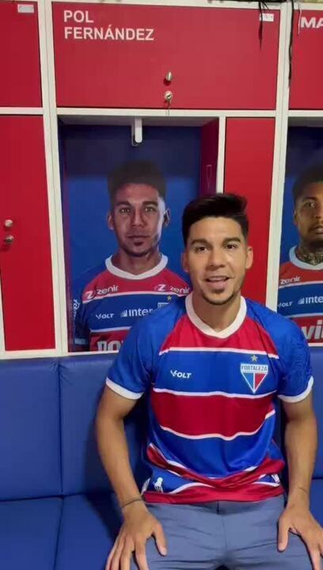 Pól Fernández aparece no Pici em vídeo para torcedores | Ge