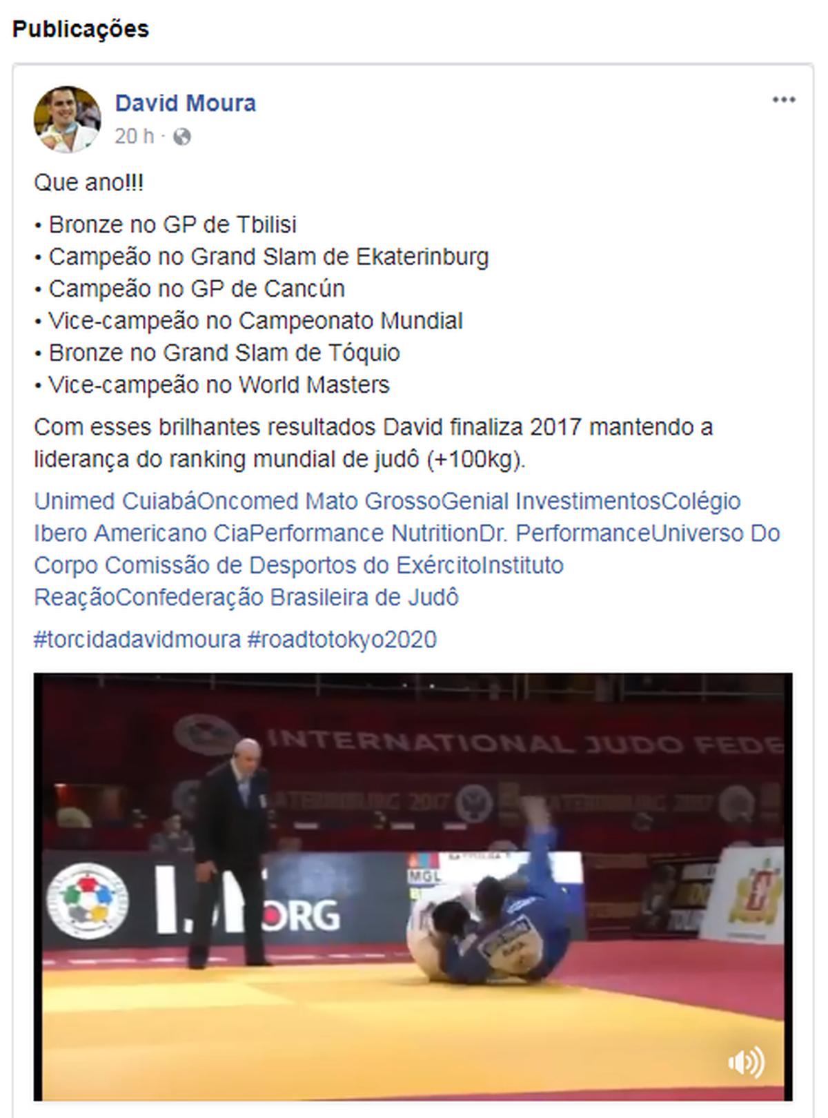 David Moura fecha o ano com a prata no World Master de Judô | mt | ge