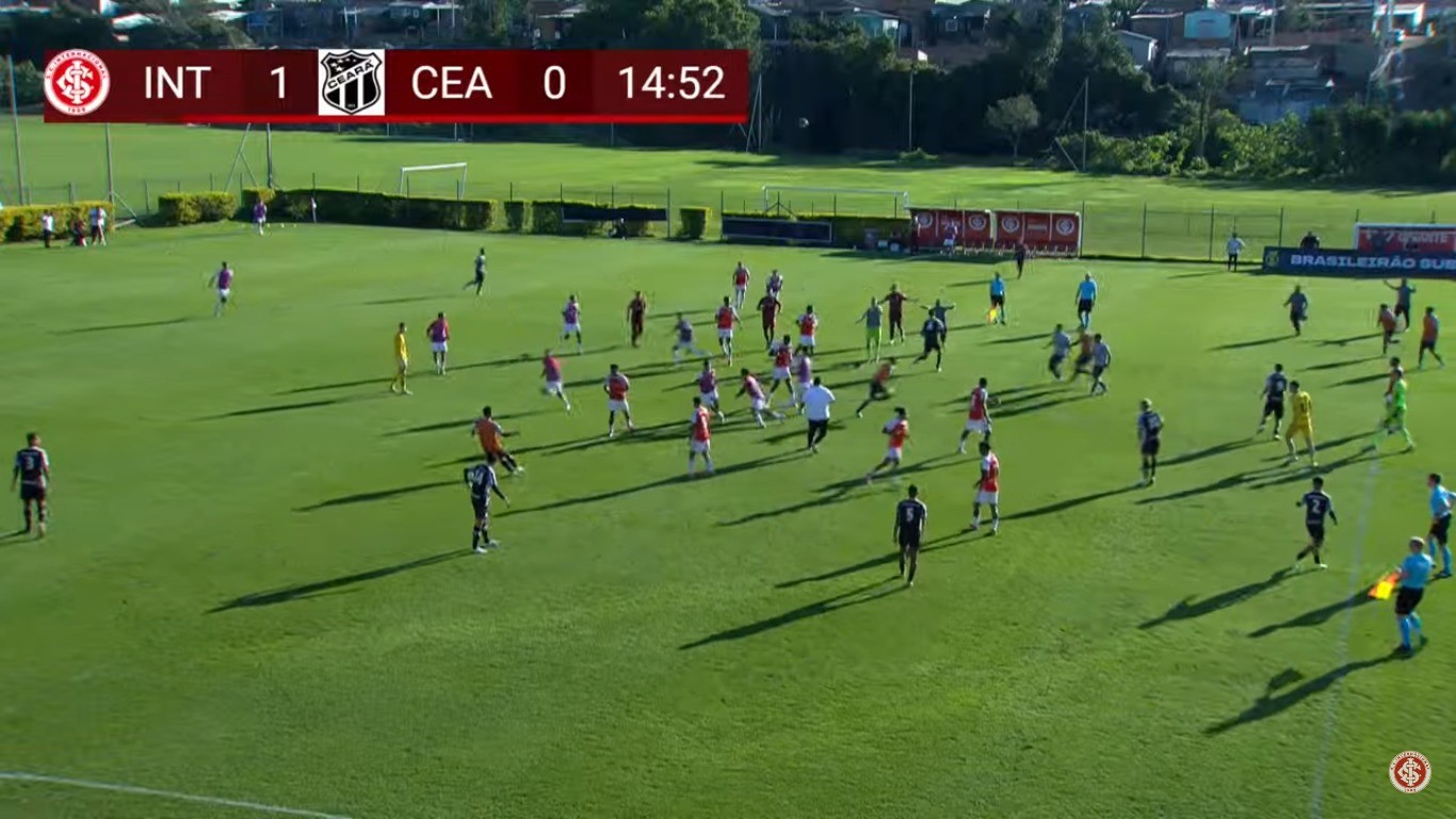 Inter x Ceará pelo Brasileirão Sub-20 tem briga generalizada e seis ...