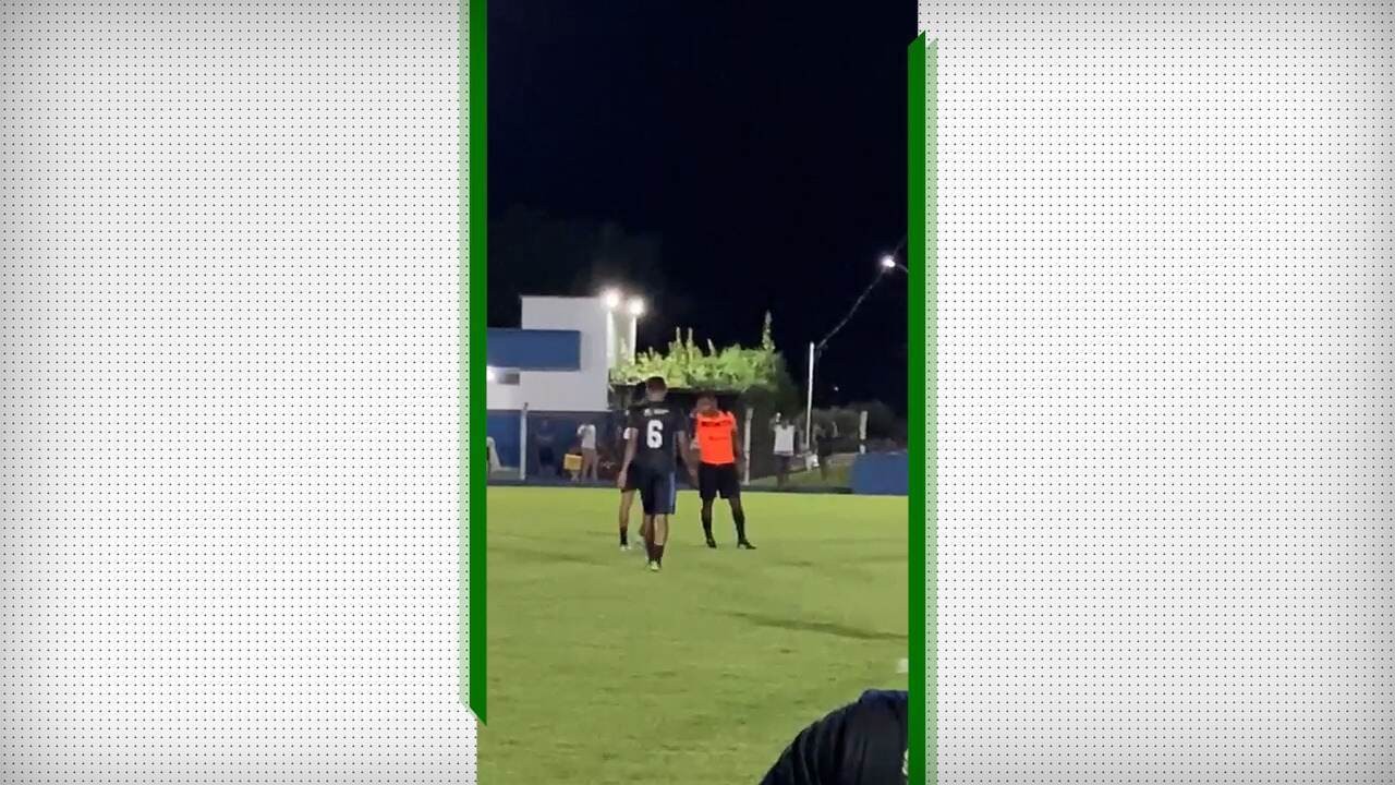 Árbitro profissional leva soco e cai durante partida comemorativa no TO ...