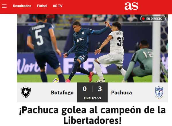 Jornais mexicanos destacam "goleada" do Pachuca sobre o Botafogo ...