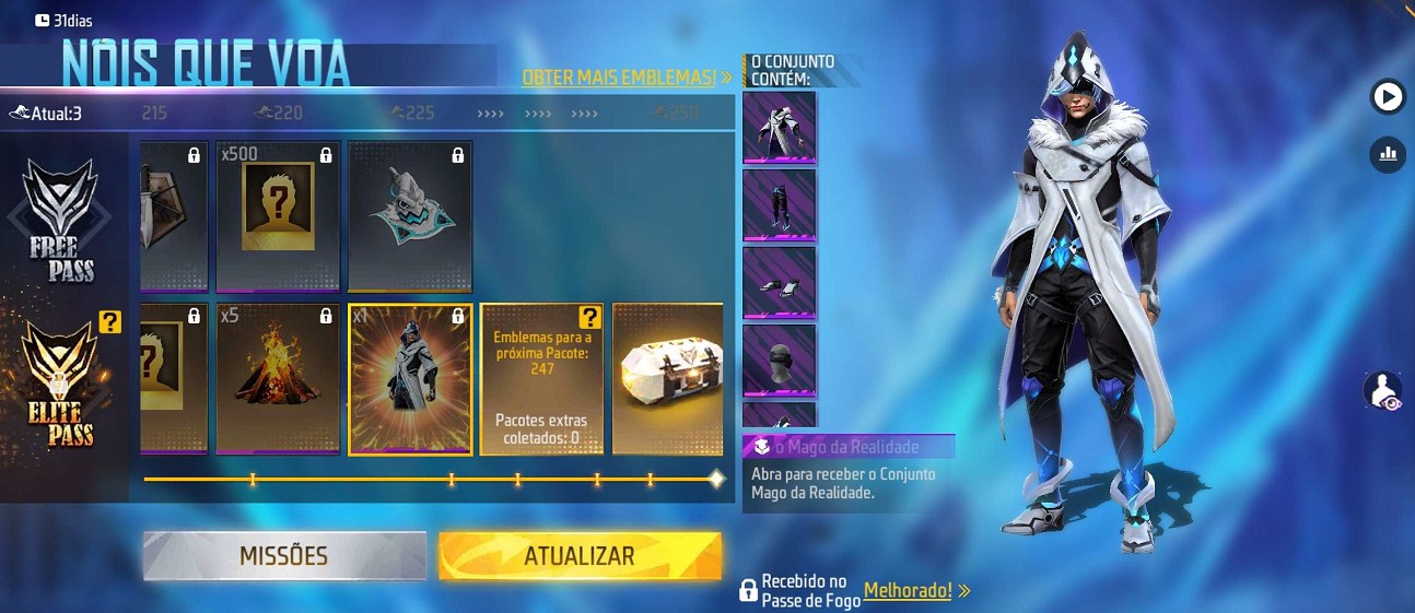 Free Fire: Passe de Elite será gratuito em dezembro