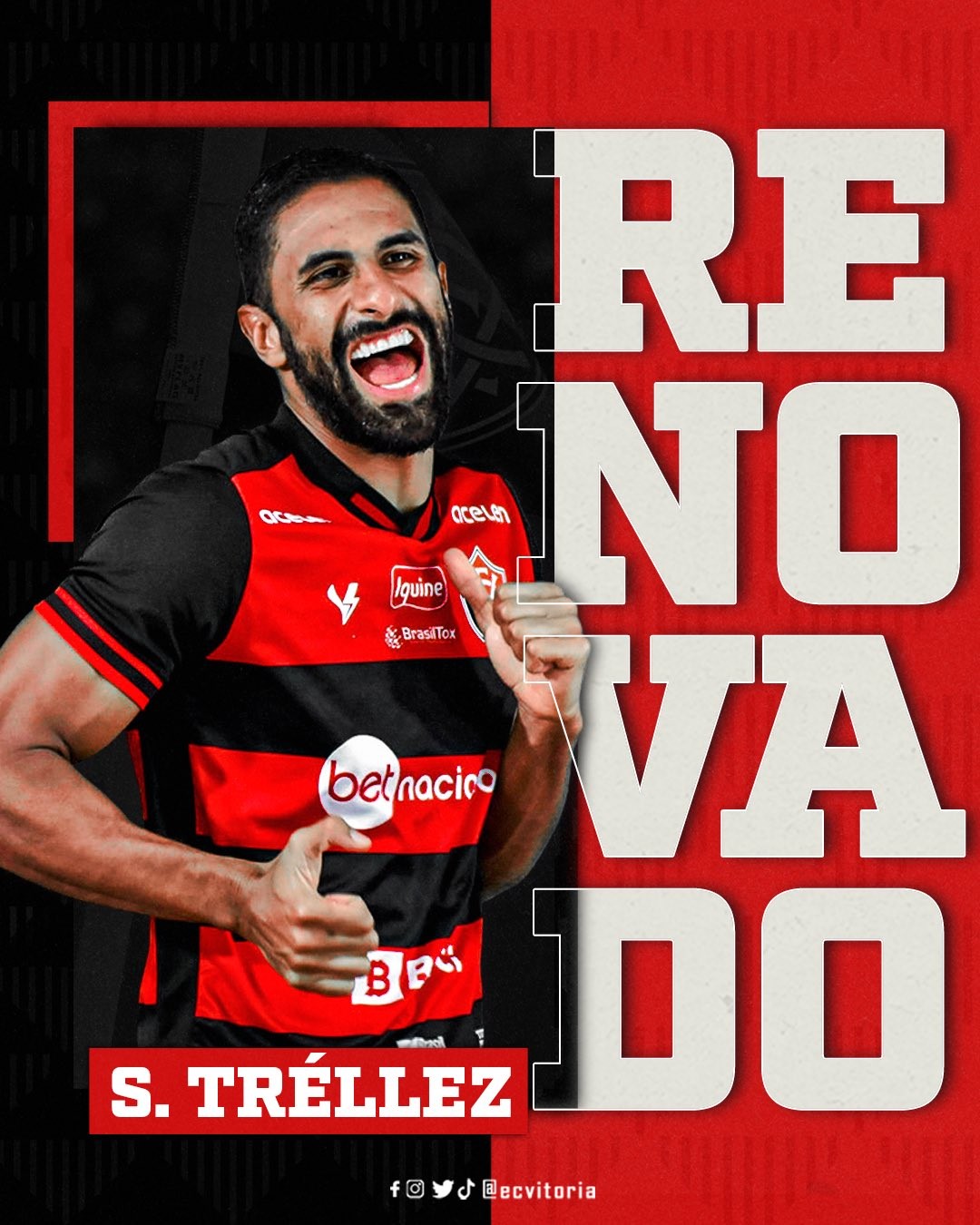 Vitória anuncia renovação de contrato com Tréllez | Ge