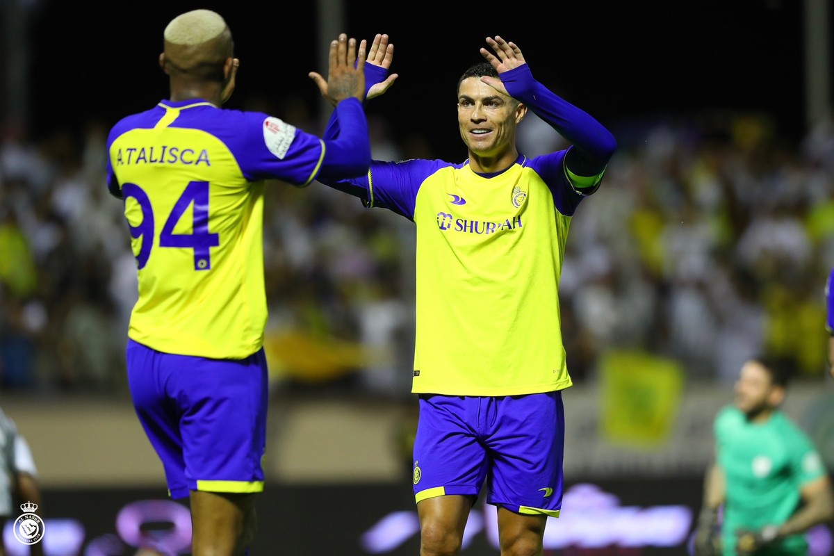 Cristiano Ronaldo e Talisca marcam em vitória do Al Nassr | futebol ...