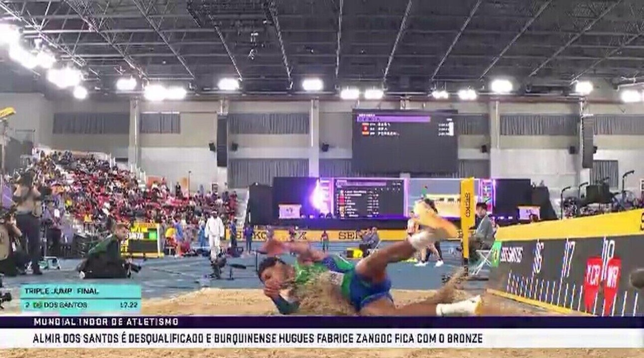 Almir dos Santos perde bronze conquistado no Mundial Indoor | Ge
