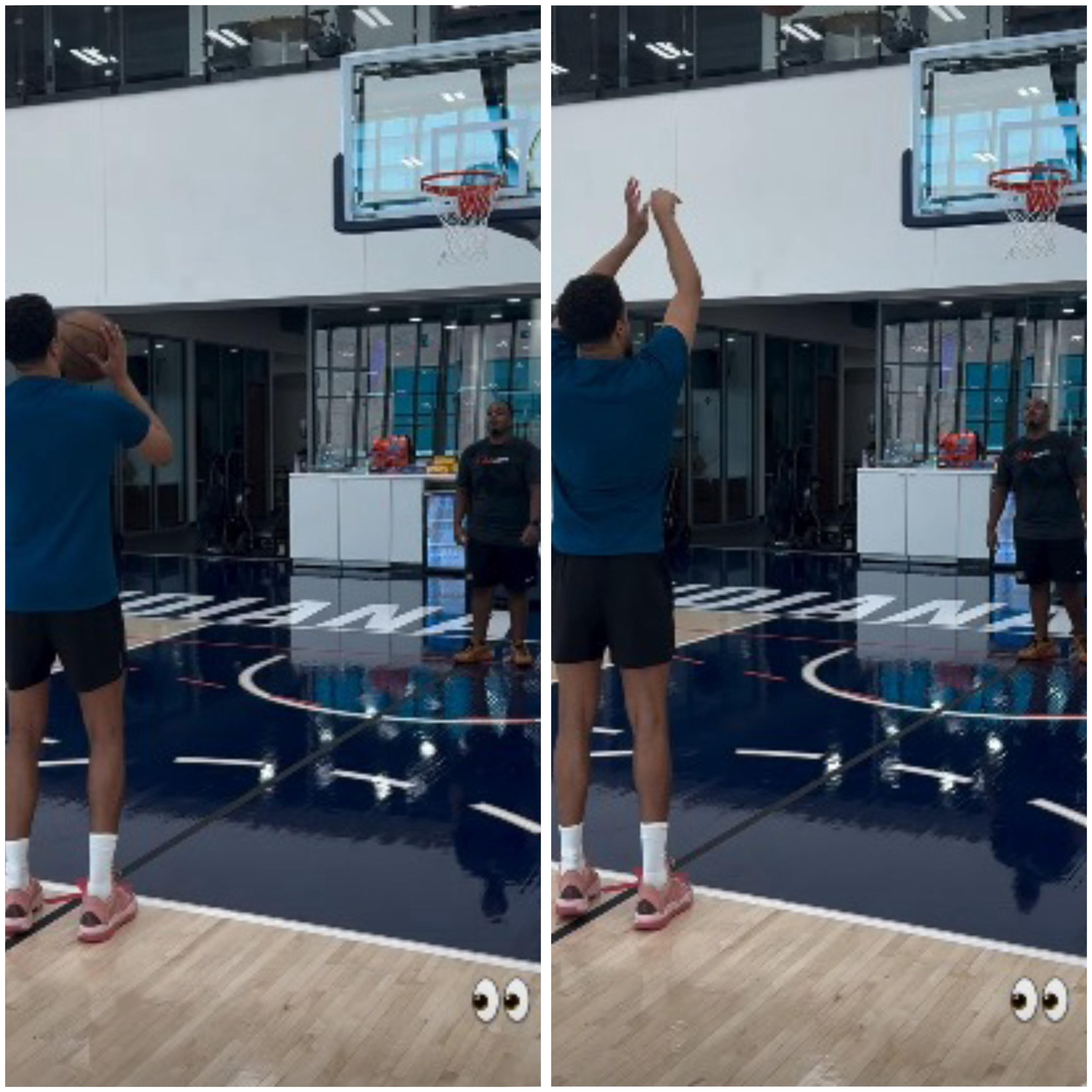 Haliburton posta vídeo fazendo os primeiros arremessos após cirurgia no tendão de Aquiles; veja | Ge